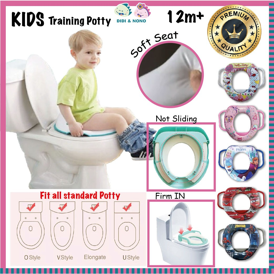 Super Soft Potty Seat Toilet Training For Kids with holder Baby Toddler ...