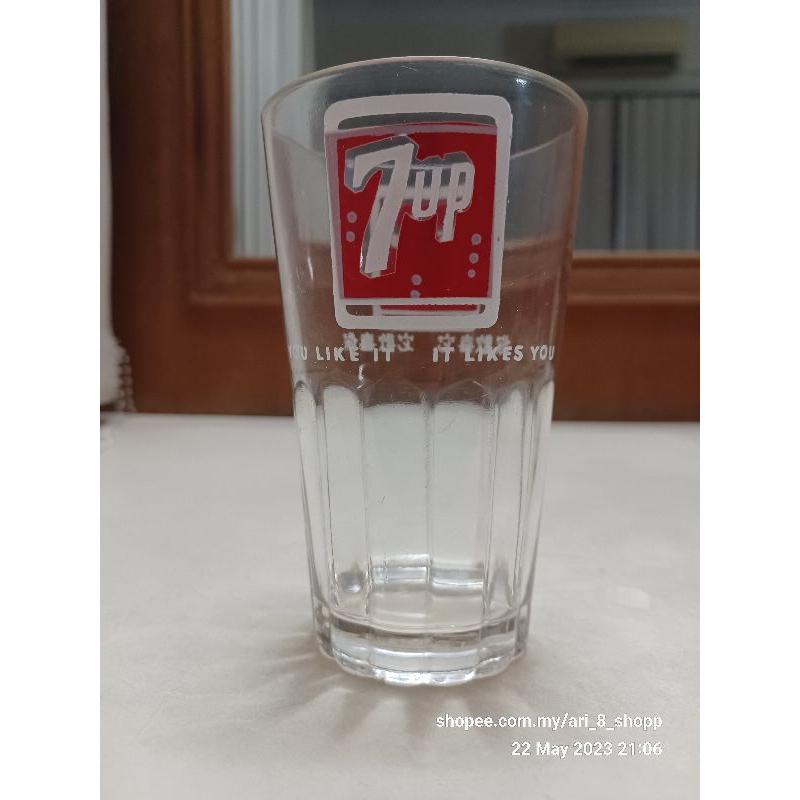 Vintage 7up red logo glass - You like it, It likes you | Shopee Malaysia