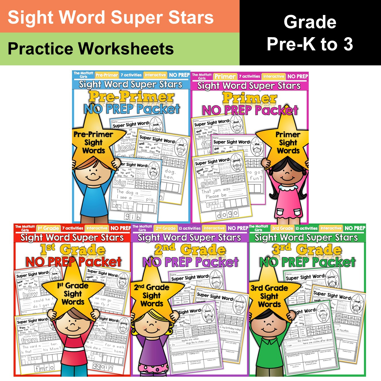 Sight Word Super Stars | Grade Pre-K to 3 | Shopee Malaysia