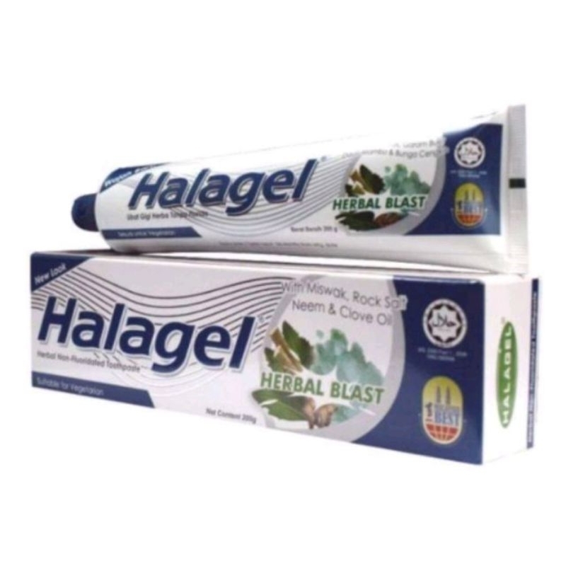 Halagel Ubat Gigi Dengan Miswak, Garam Bukit, Daun Mambu & Bunga ...