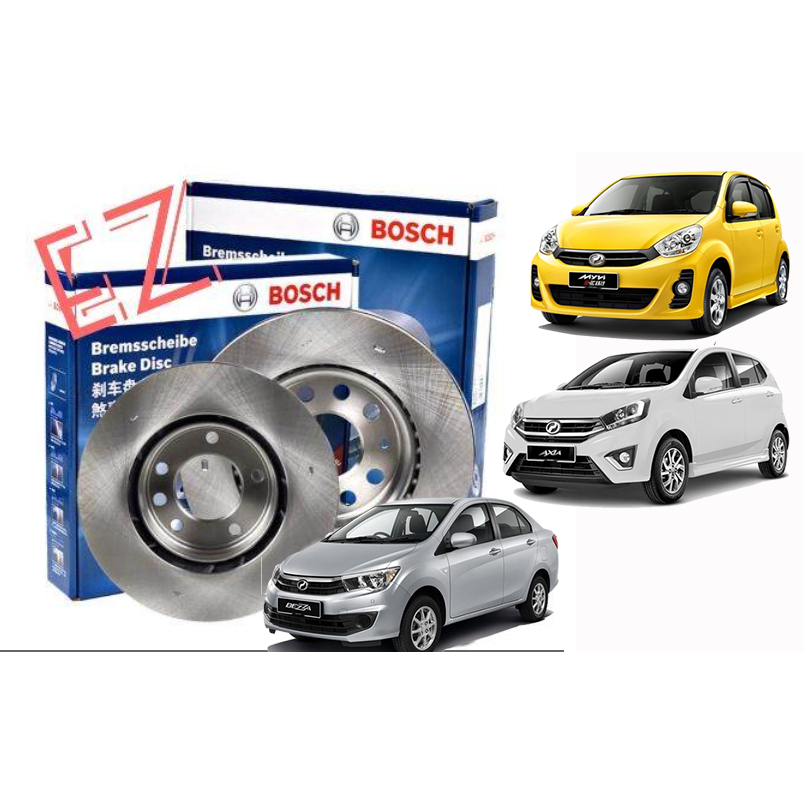 Bosch Front Disc Rotor Set - Perodua Myvi Lagi Best / Axia / Bezza ...