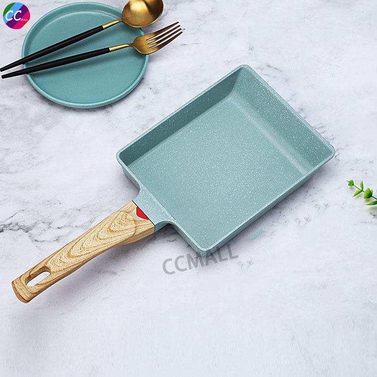 Temperature sensing Japanese Square Omelette Pan Non-Stick Frying Pan ...