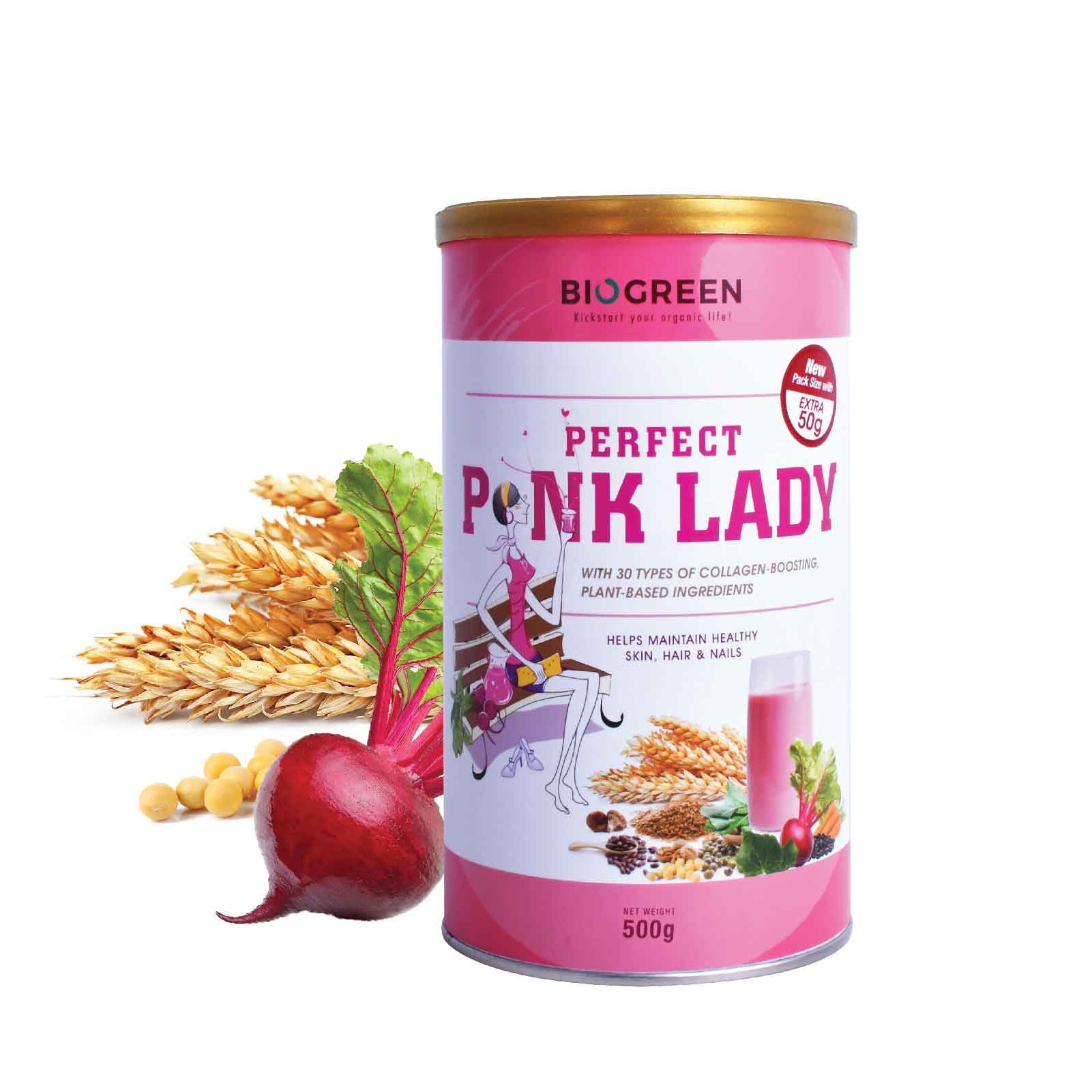 Biogreen Perfect Pink Lady Collagen Powder (500g) | Shopee Malaysia