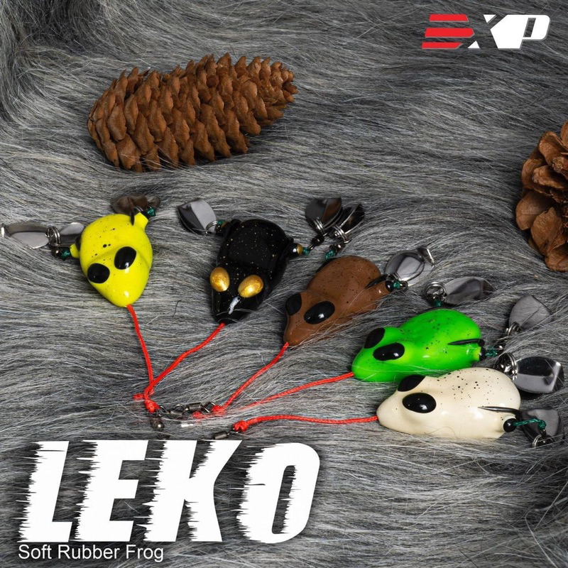 EXP Leko Frog Thailand | 3.8cm / 8g | Katak Getah Casting 4 Blade Topa ...