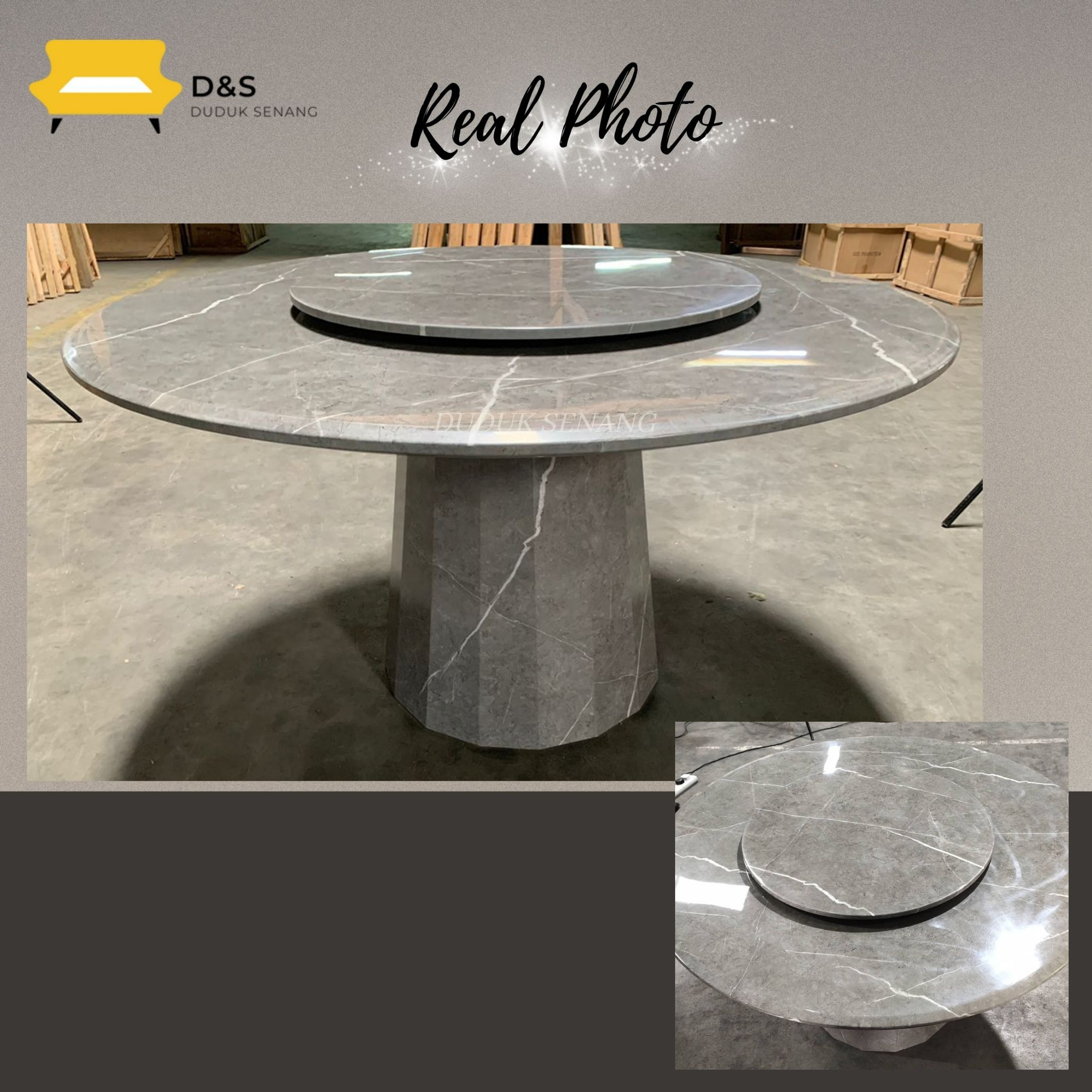 VICTORIA Marble Table Only / Meja Marble Sahaja | Shopee Malaysia
