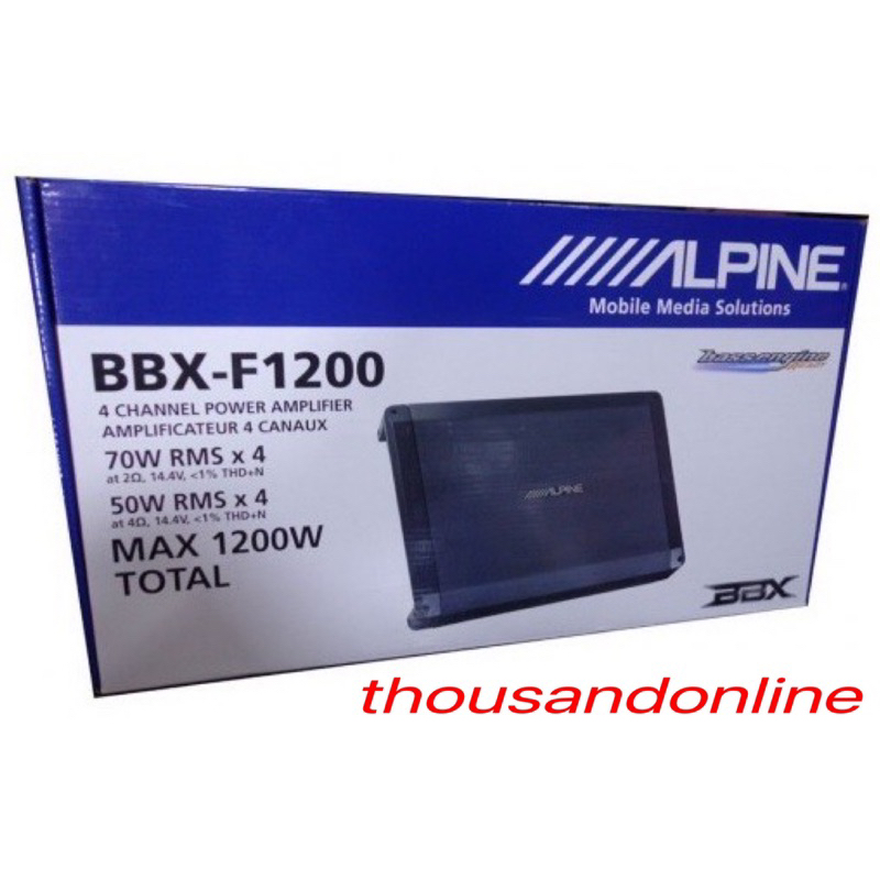 ORIGINAL ALPINE Car Audio BBX-F1200 4 Channel Power Amplifier | Shopee ...