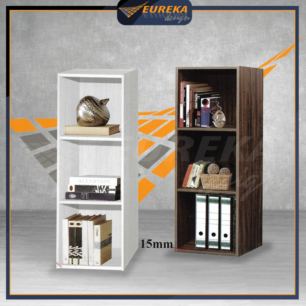 EUREKA 1.5ft Bookcase Cabinet Storage Compartment Book File Wood Office ...