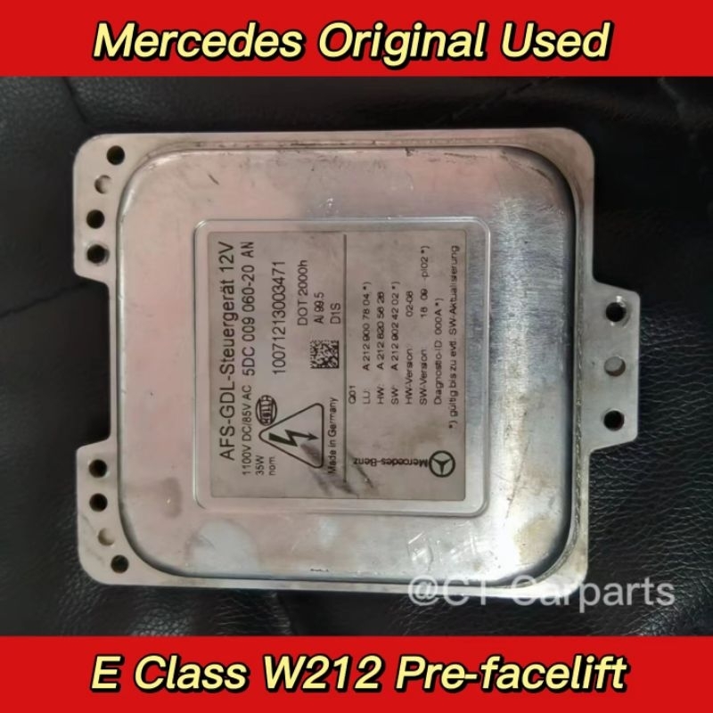 Mercedes E Class W212 Headlamp ECU / Ballast Original Headlight ECU ...