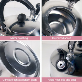 Swiss Thomas Whistling Stainless Steel Modern Dome Teapot Tea Kettle ...