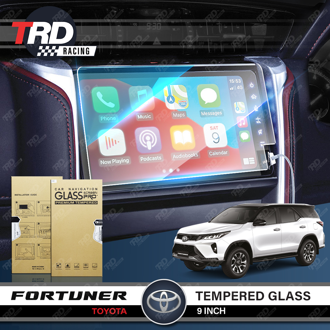[𝟗" 𝗧𝗘𝗠𝗣𝗘𝗥𝗘𝗗 𝗚𝗟𝗔𝗦𝗦] Toyota Fortuner 2021 - 2024 Screen Protector ...