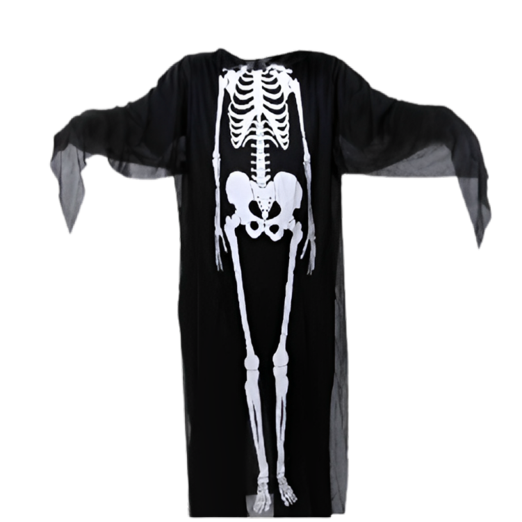 Ghost Skeleton Kids Costume Scary Halloween Child Costume Robe Horror ...