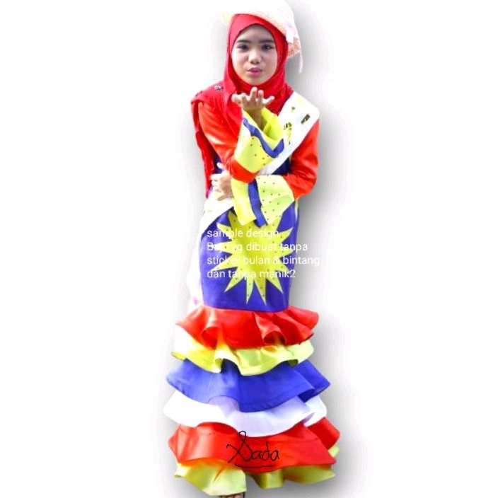 Dress 5 Layer Merdeka Costume,Kostum Merdeka, Baju Merdeka | Shopee ...