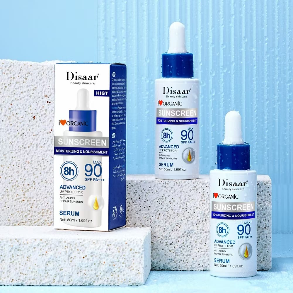 Disaar 8H Organic Sunscreen Serum UV Protector MAx90 SPF A ...