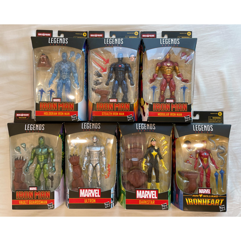 Marvel Legends Series IRON MAN WAVE BAF URSA MAJOR Hasbro (Complete Set ...