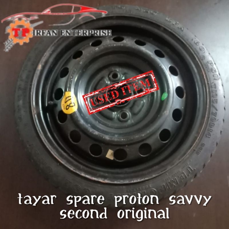 TAYAR SPARE PROTON SAVVY SECOND ORIGINAL | Shopee Malaysia