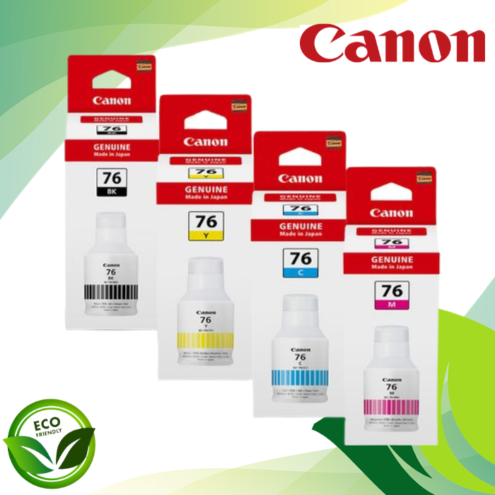 Canon Genuine Ink Cartridges - GI-76 (Pigment Black / Pigment Cyan ...