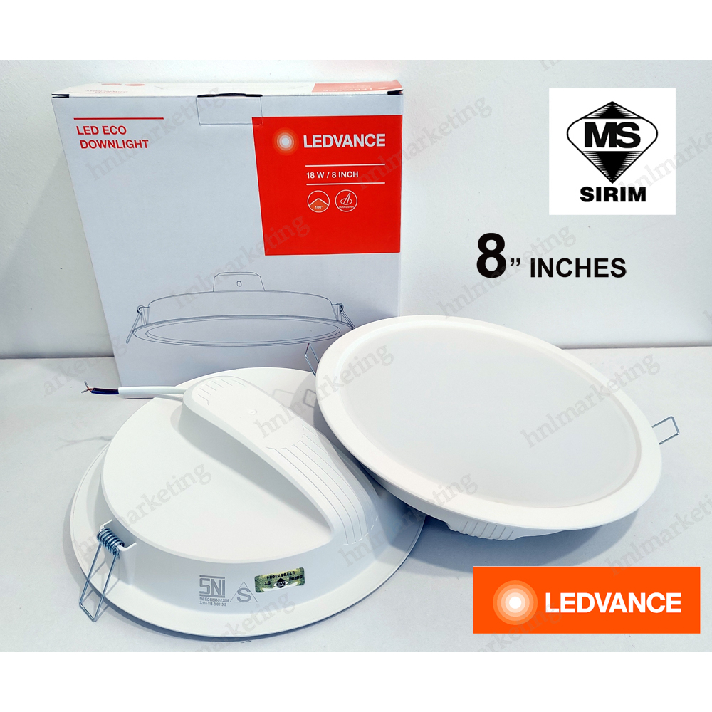 OSRAM LEDVANCE 8" INCHES 18W LED CONCEAL DOWNLIGHT 3000K WARMWHITE ...