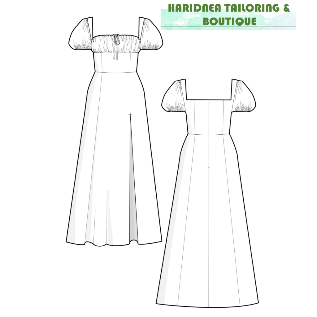 PDF POLA DRESS | PDF SEWING PATTERN | PDF FILE SAHAJA (SOFTCOPY ...