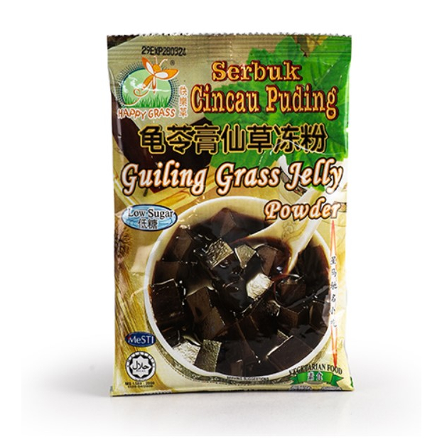 Happy Grass Serbuk Guiling Cincau Puding Powder 快乐草牌 龟苓膏仙草冻粉 110g ...