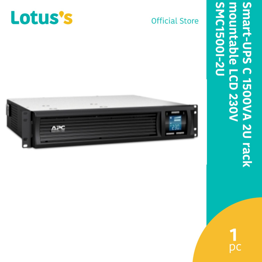 APC Smart-UPS C 1500VA Rack Mountable LCD RM 2U 230V SMC1500I-2U - Black | Shopee Malaysia