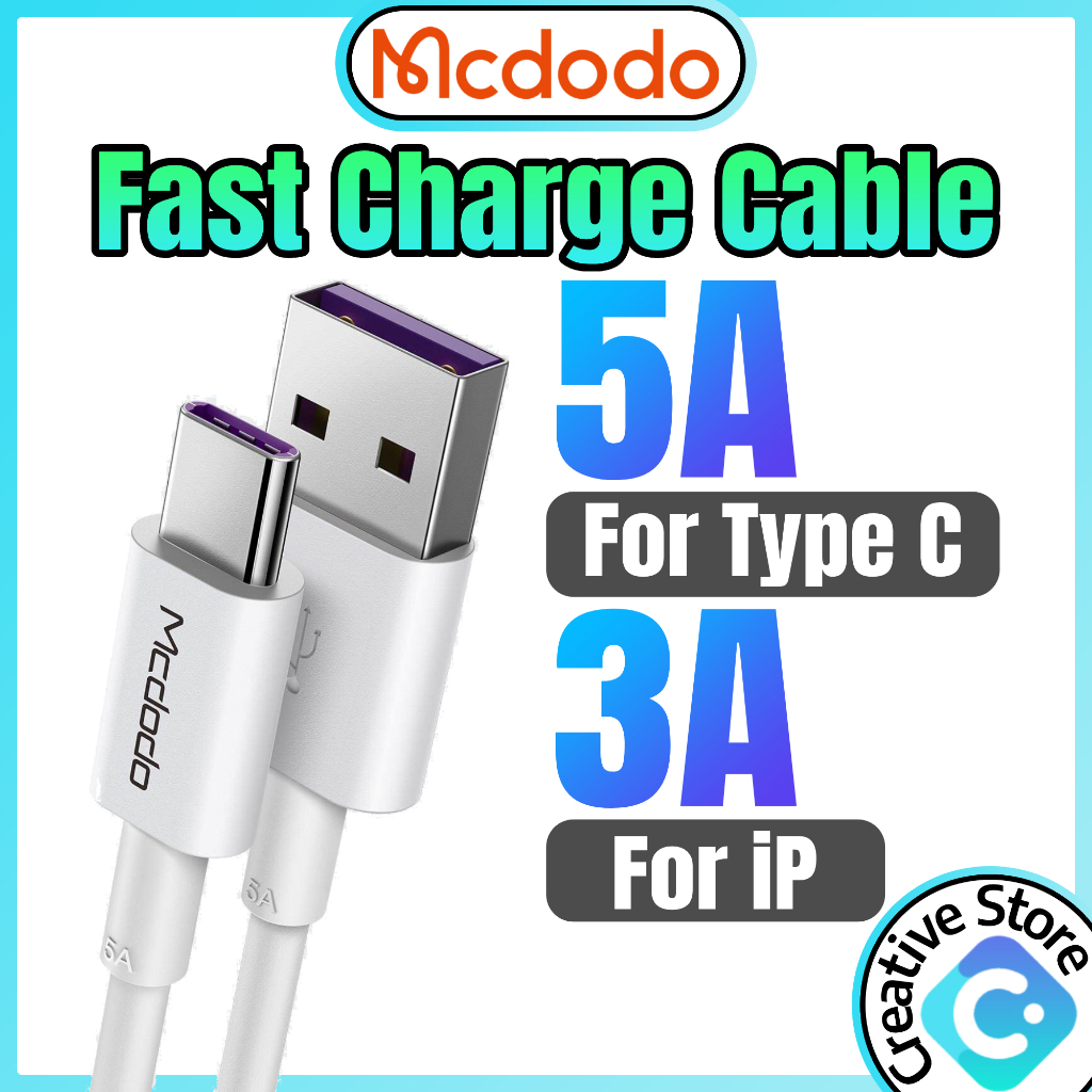 Mcdodo Cable Type C Cable 5A Fast Charging Cable Super Fast Charging ...