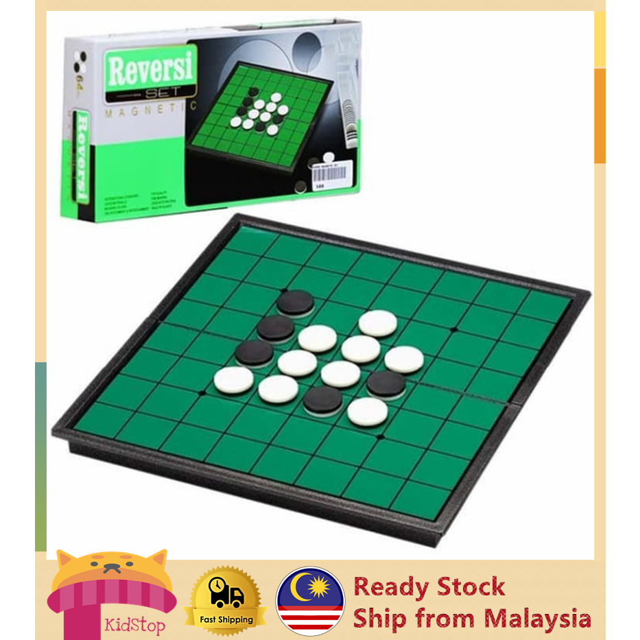 Reversi Set Magnetic Board Game Black & White Chess Othello Chess Magnetic Chess Foldable Chess ...