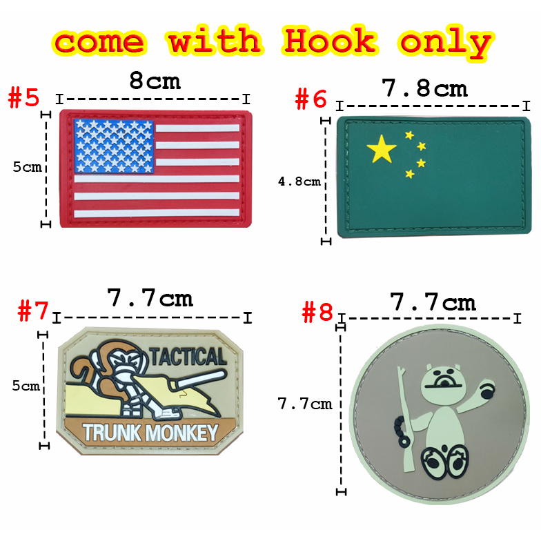 Velcro Patch 3D Logo Patch PVC Patches High Quality Rubber Velcro ...