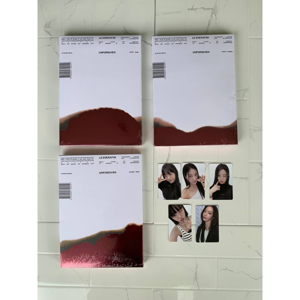 (WEVERSE SHOP) LE SSERAFIM - 1st Studio Album [UNFORGIVEN] (READY STOCK ...
