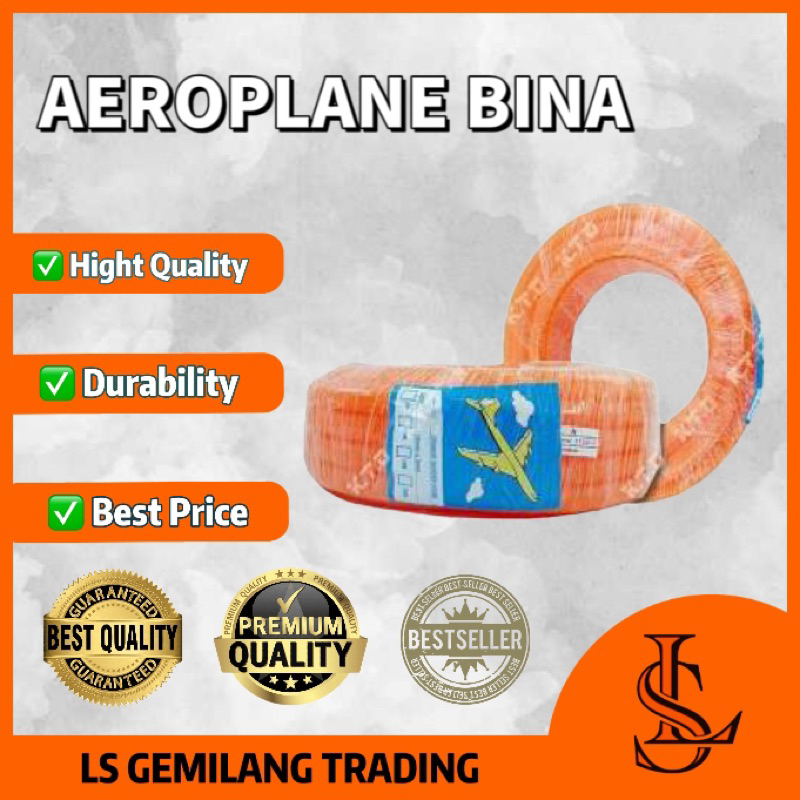 LS GEMILANG original aeroplane BINA PLASTIC 3mm ORANGE GARDEN HOSE ...
