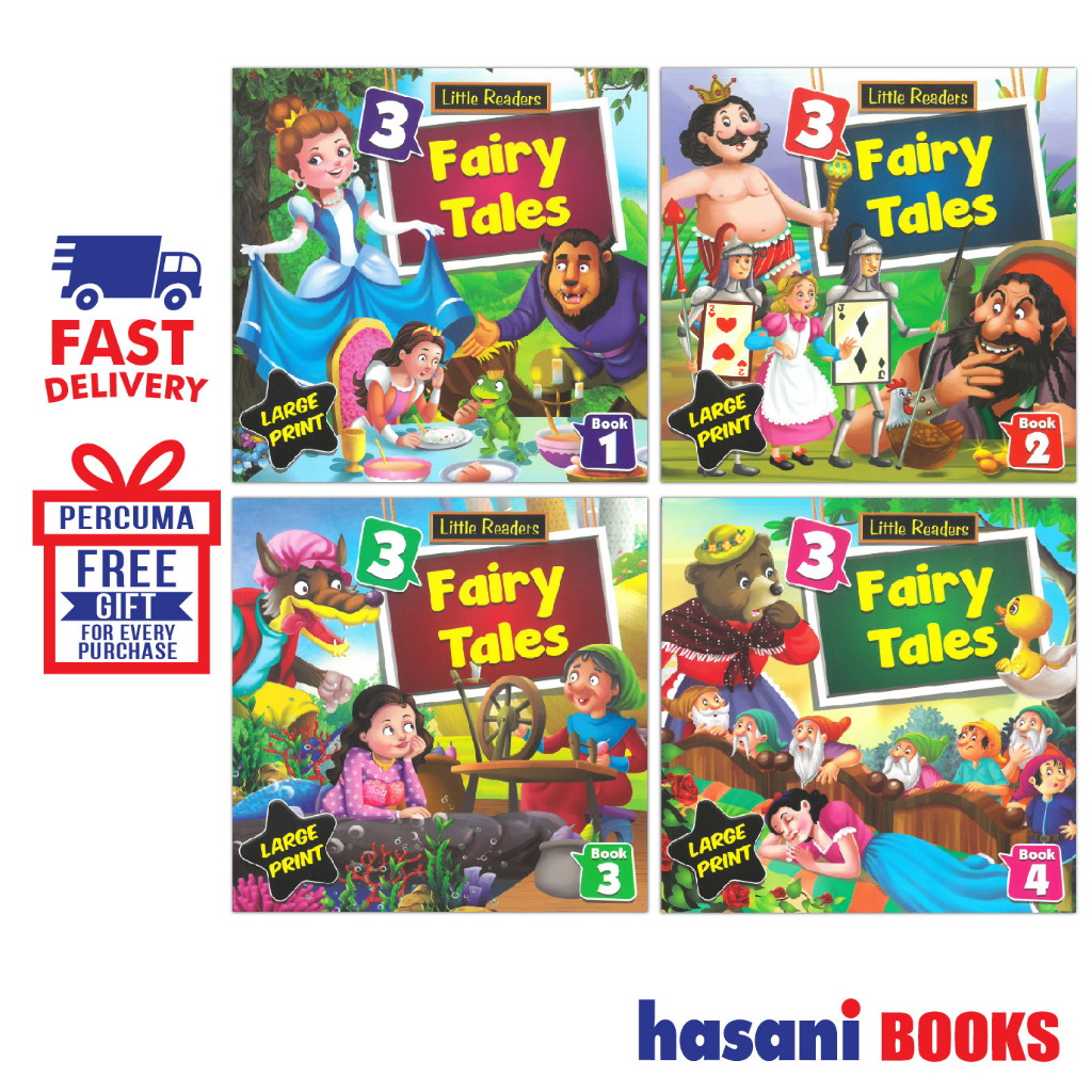 Hasani Mind To Mind Little Readers 3 Fairy Tales Book 1-4 (Large Print ...