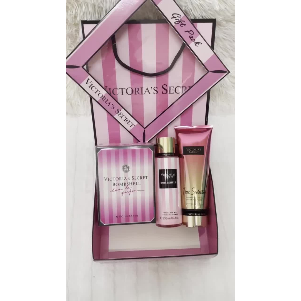 Bombshell New York Perfume & Body Mist & Lotion 3in1Set Hantaran Minyak ...