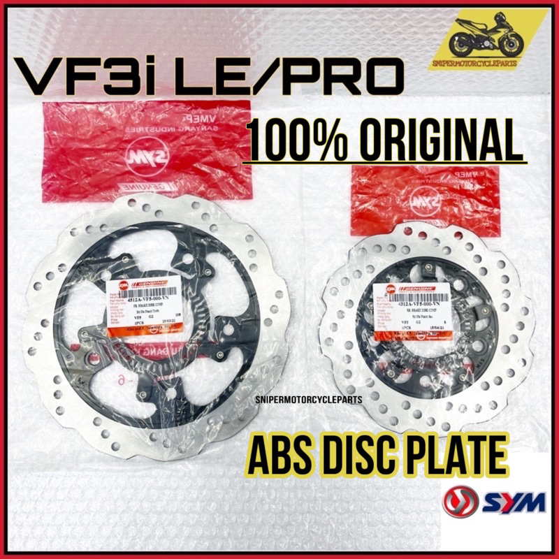 [100% ORI] VF3i LE VF3i PRO VF3 [ ABS ] VF3 SYM BRAKE PIRING DISC DEPAN ...