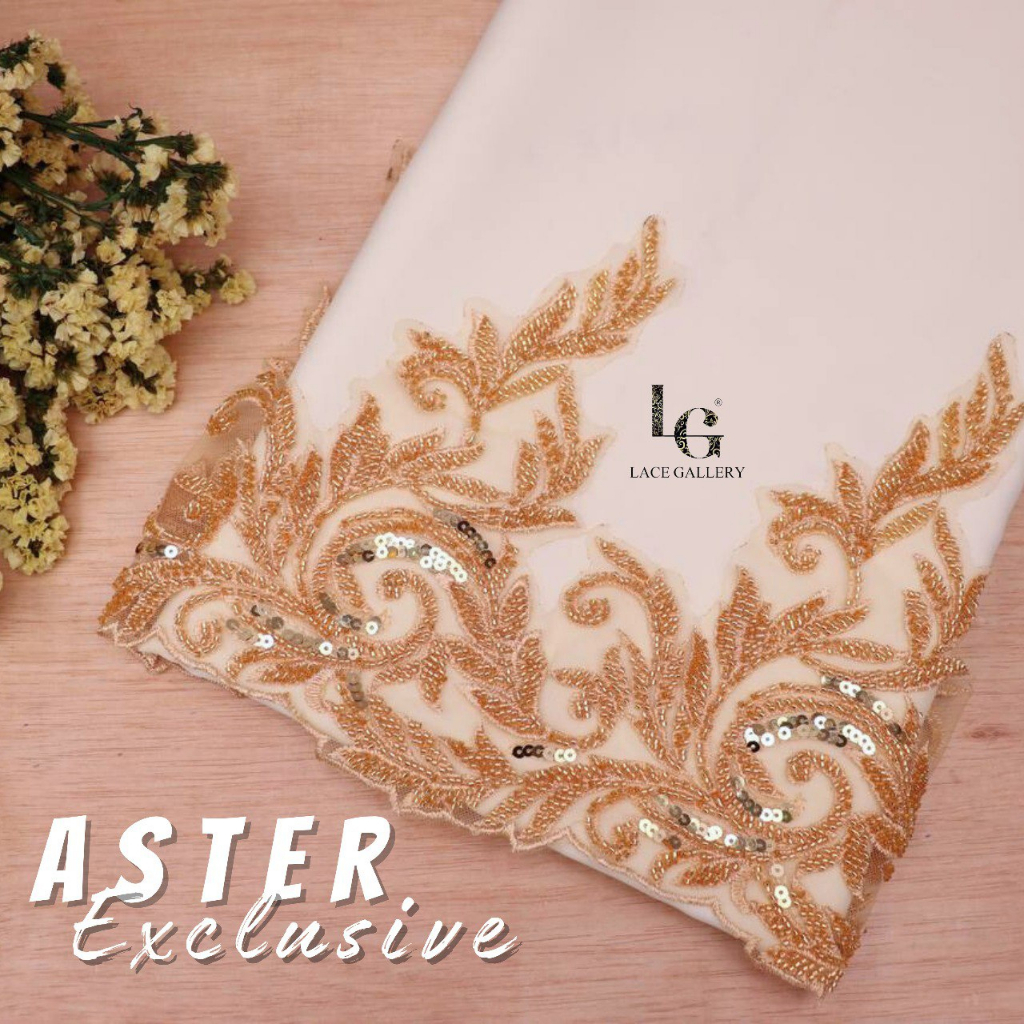 🔥0.5M | ASTER EXCLUSIVE BORDER LACE BAJU RENDA KAIN AKSESORI PAKAIAN ...