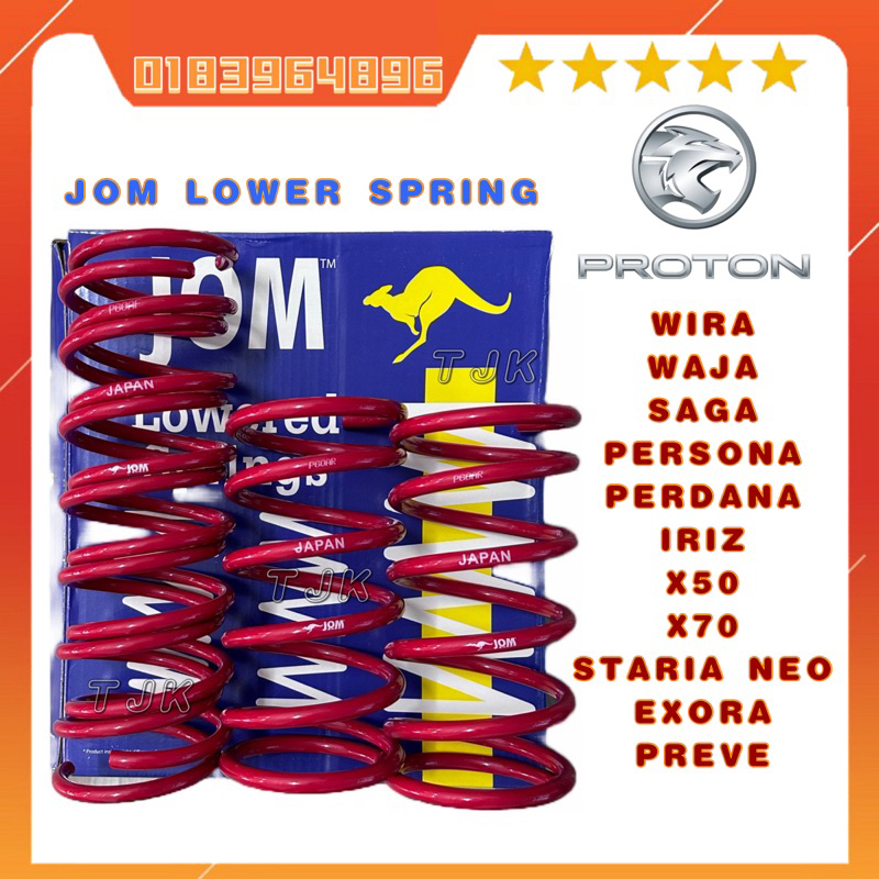 PROTON SERIES JOM LOWER SPRING LOWERED SPORT SPRING X50 X70 WIRA WAJA ...