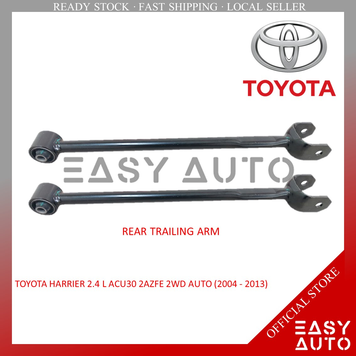 1SET 2PIECES REAR TRAILING ARM -48780-48030 -TOYOTA HARRIER (2004 ...