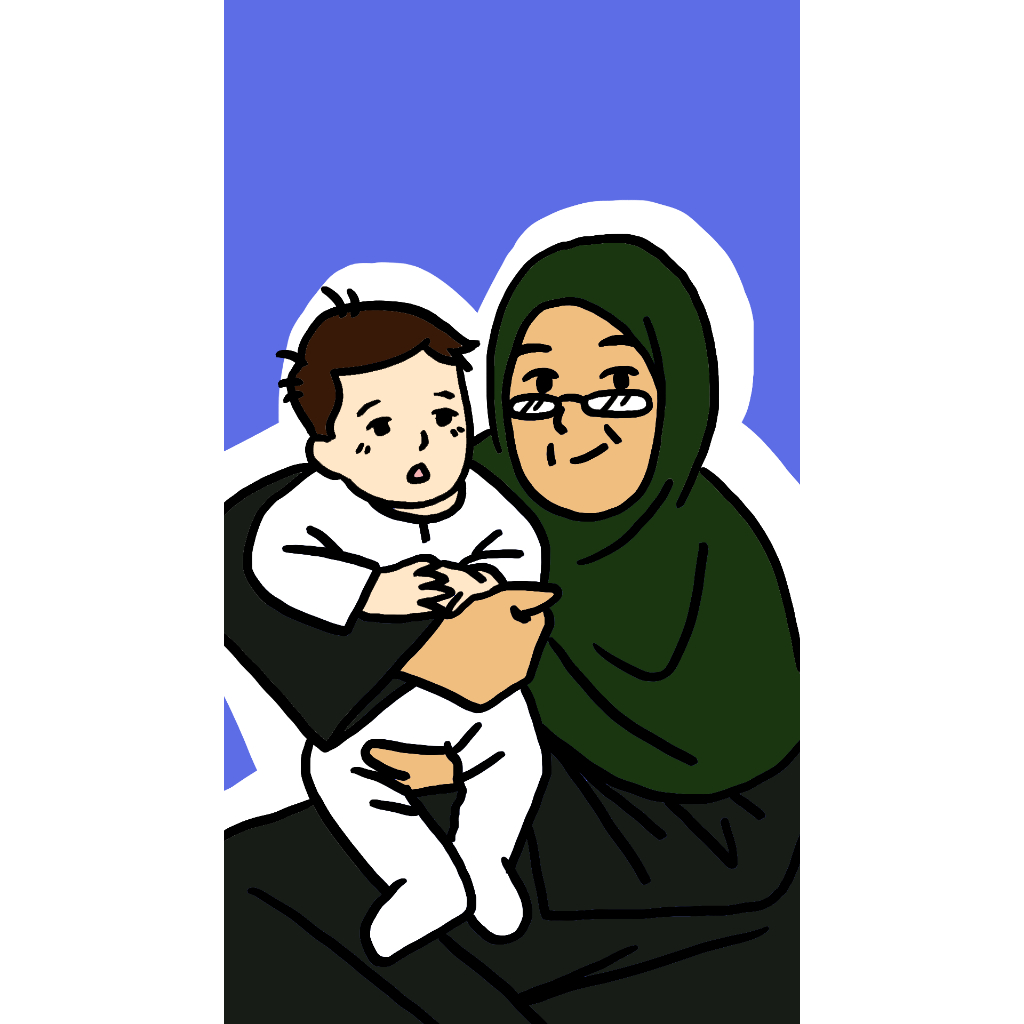 Custom Digital Drawing Art Simple Cartoon/Lukisan Digital Kartun Korean ...
