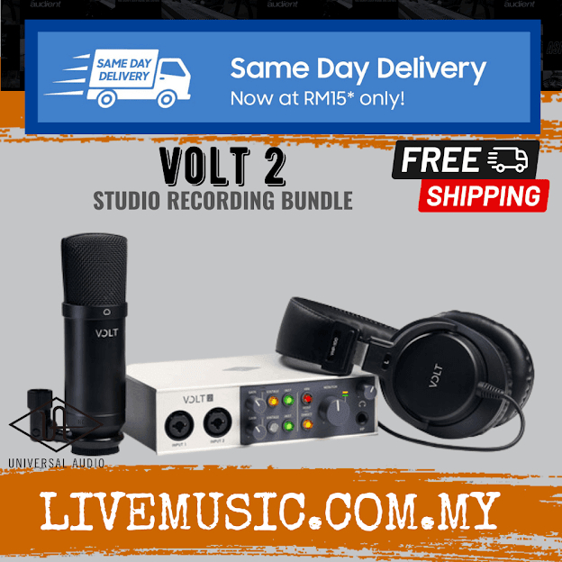 Universal Audio Volt 2 USB-C Audio Interface ( VOLT-2 / VOLT2 ...