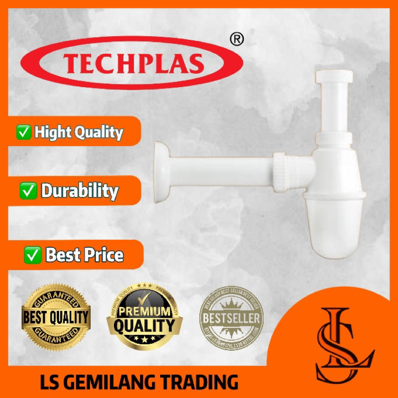 LS GEMILANG SINKI BASIN BOTTLE TRAP TECHPLAS TOILET BASIN BOTTLE TRAP ...