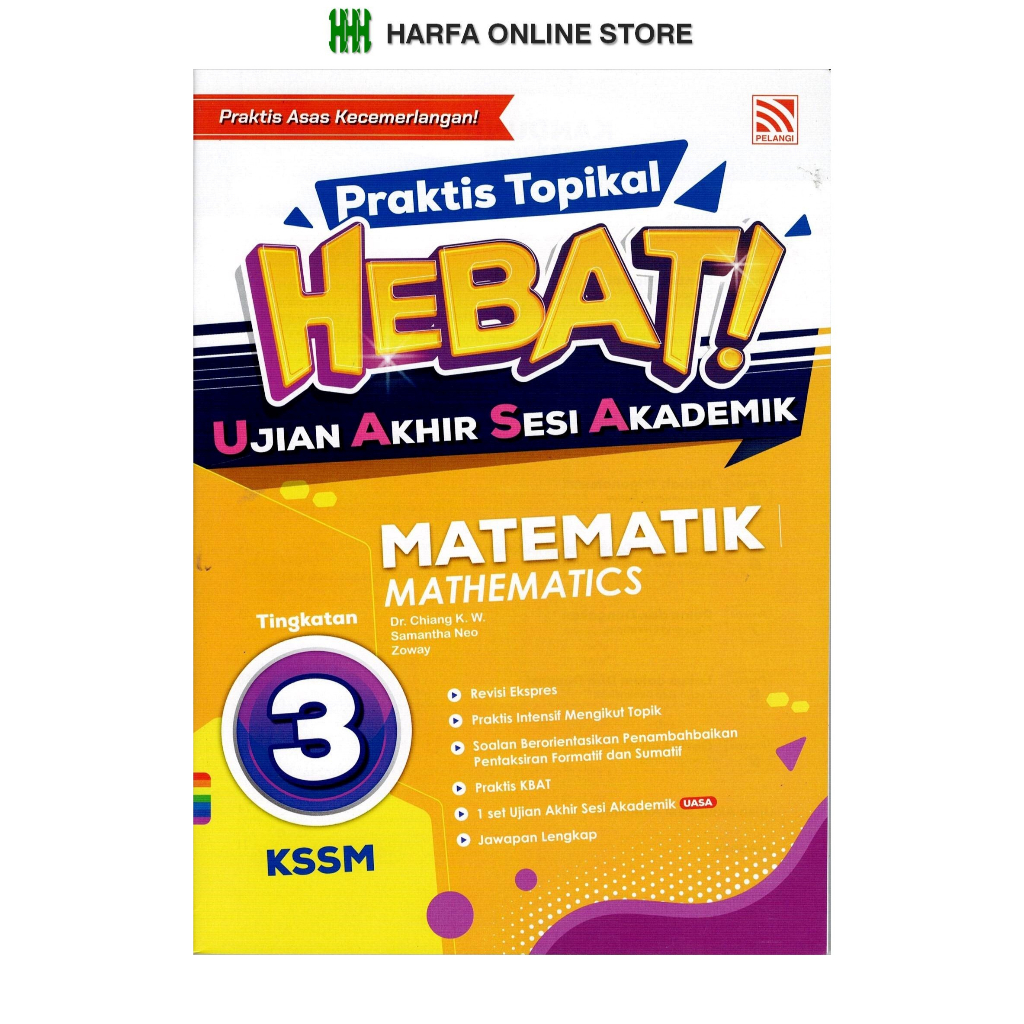 Buku Latihan Tingkatan 3 : Praktis Topikal Hebat UASA Matematik ...