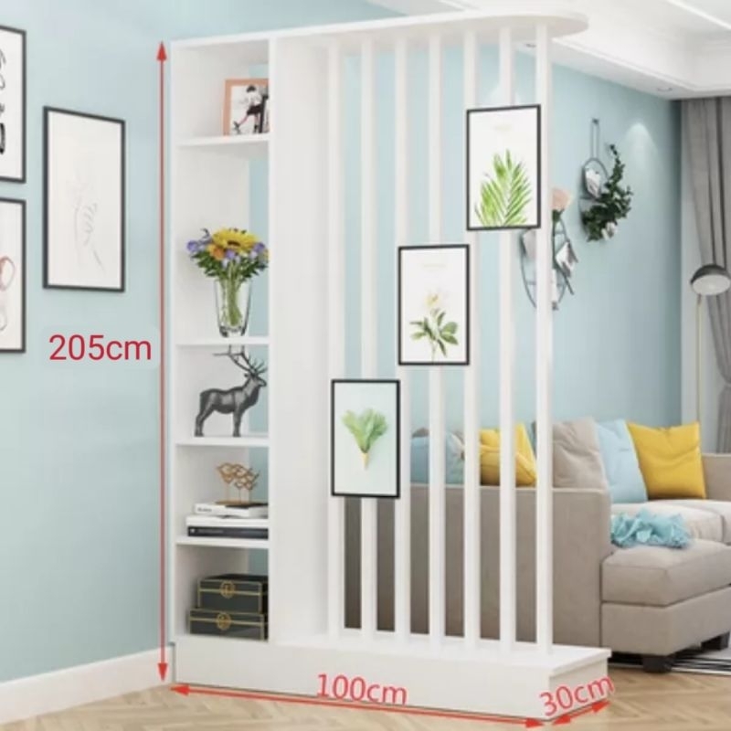 Partition Cabinet Divider Wall Display Rack Bookshelf Board Bar Office ...