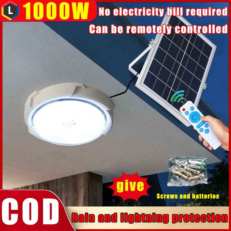 【2000W】Solar Ceiling Light.solar LED indoor ceiling chandelier, remote ...
