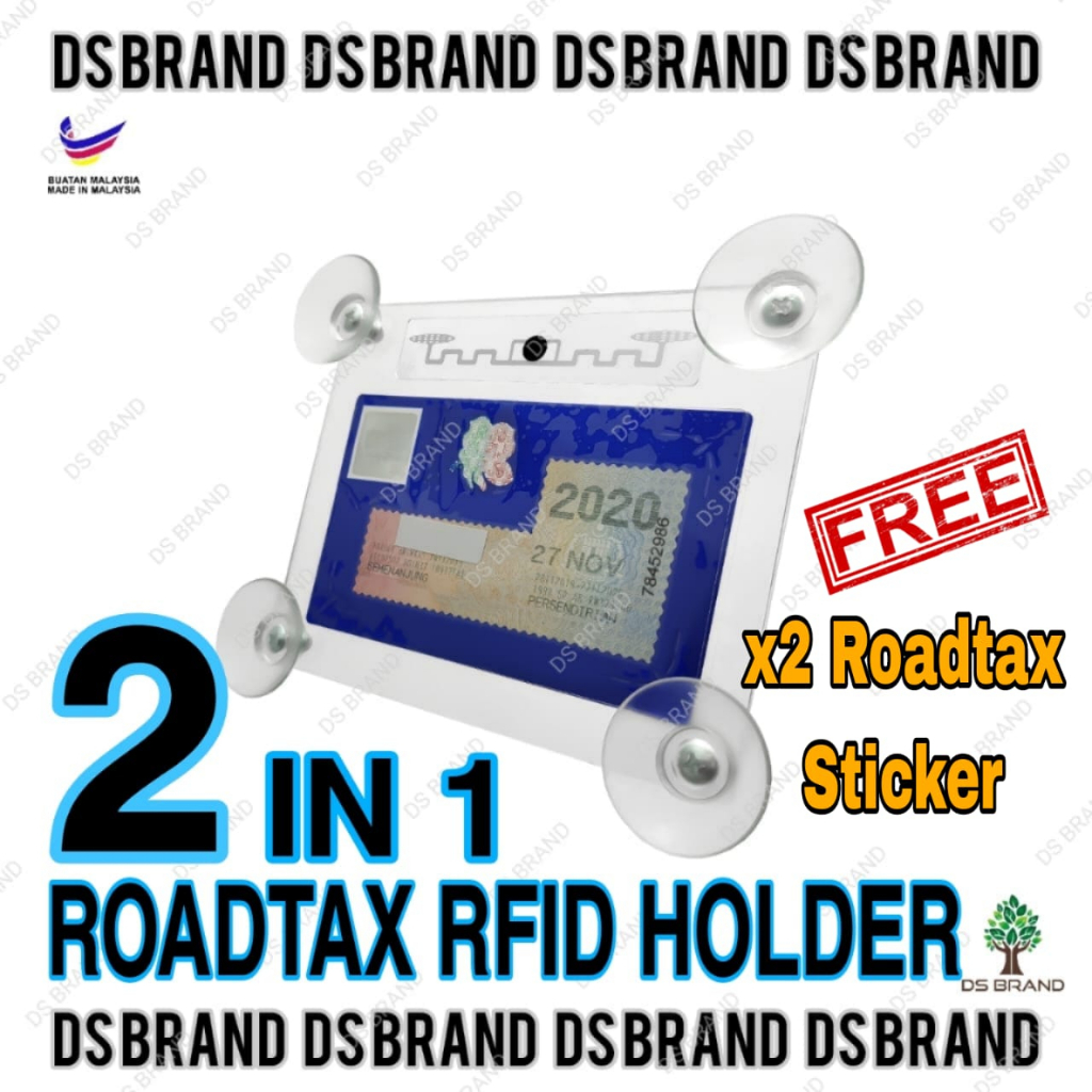 [𝗦𝗛𝗜𝗣 𝟮𝟰𝗛 𝗙𝗥𝗘𝗘 𝗥𝗧 𝗦𝗧𝗜𝗖𝗞𝗘𝗥 𝗫𝟮] 2 in 1 Roadtax Holder RFID Holder Tngo ...