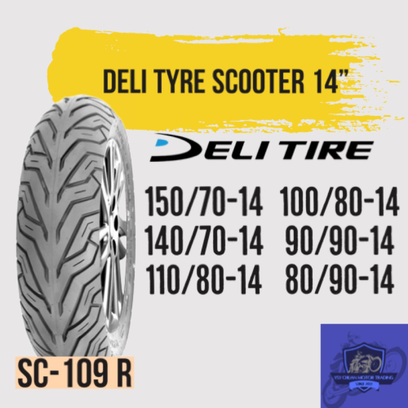 DELI TYRE SCOOTER 14” ORIGINAL DARI INDONESIA | Shopee Malaysia