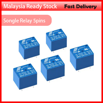 Songle SPDT Relay SRD 3V /5V / 6V / 9V / 12V / 24V DC 10A 5 PINS | Shopee Malaysia