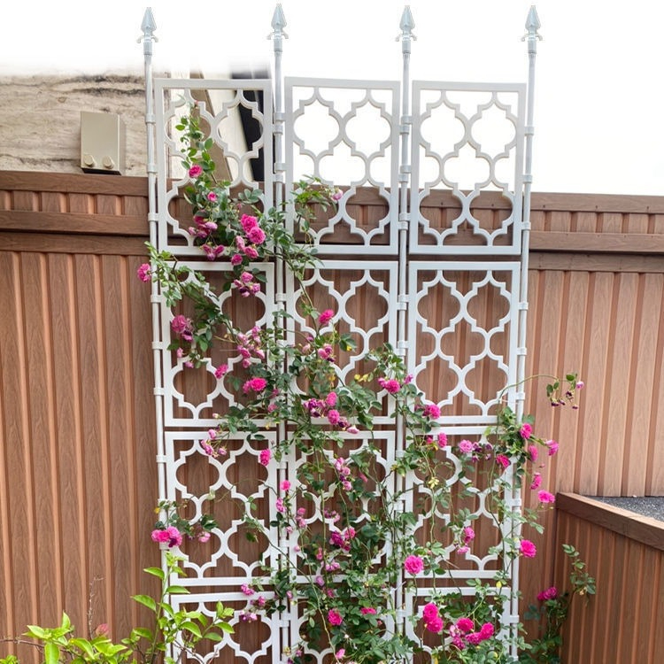 💜Climbing Vine Frame Grid Fence Garden Rose Climbing Courtyard Wall ...