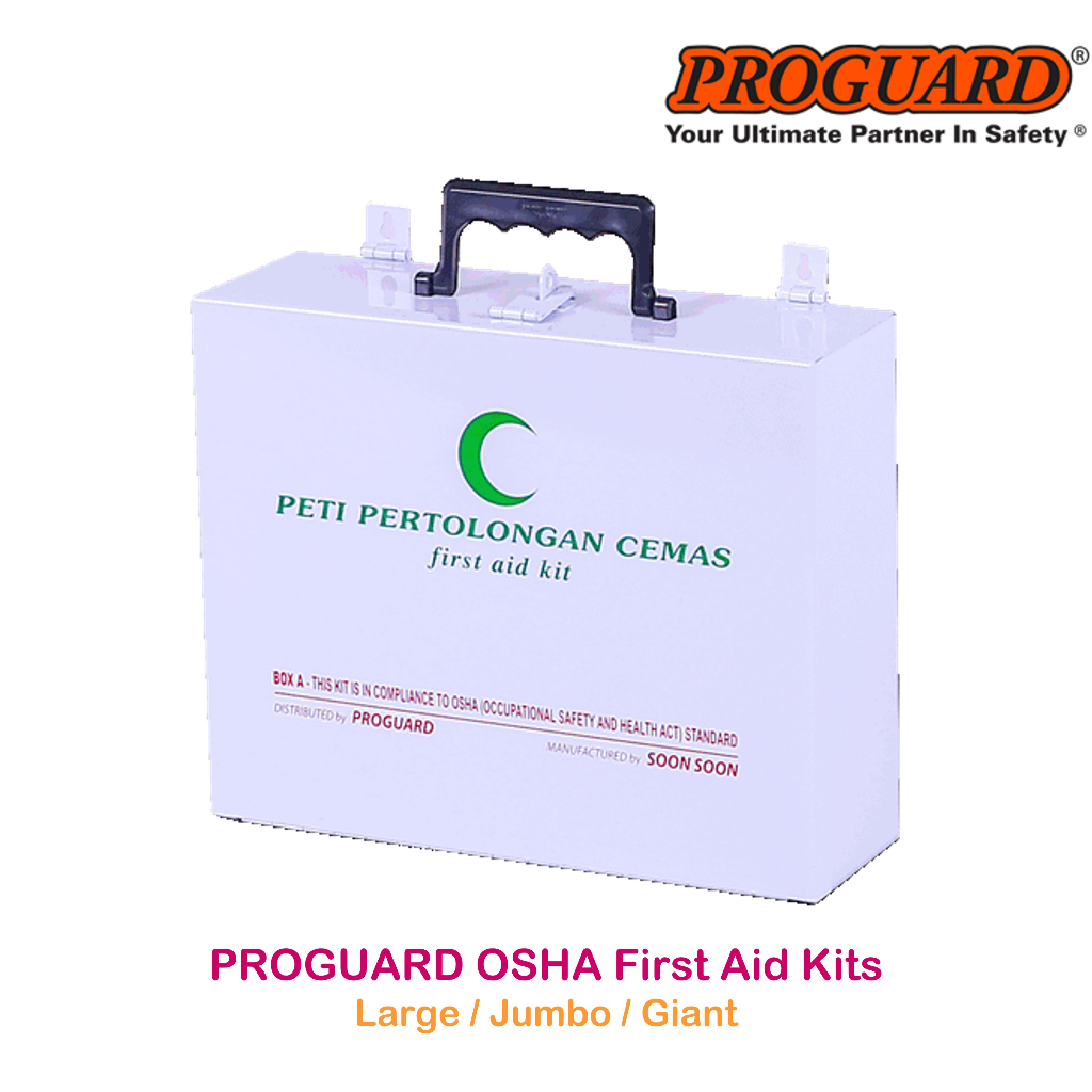 [CLEARANCE SALE] PROGUARD OSHA FIRST AID KIT BOX B / JUMBO - Suitable for 50 person | Shopee ...