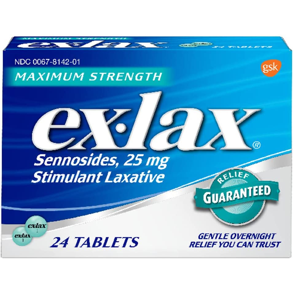 ex-lax Maximum Strength Stimulant Laxative Constipation Relief Pills ...