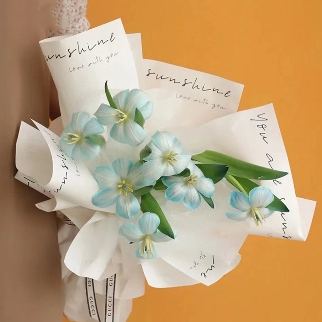 READY STOCK EzWrap.my INS Wording Simplicity Flower Wrapping Paper ...