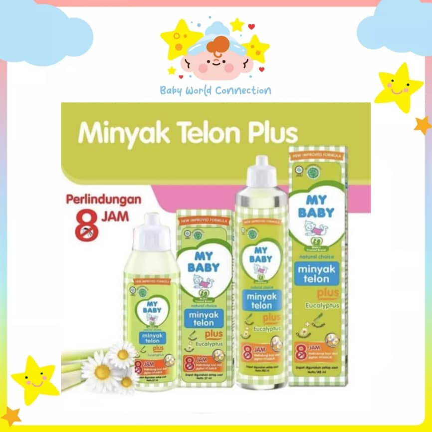 My Baby Minyak Telon Bayi 8 Jam Bebas NyamukPlus Eucalyptus Oil ...