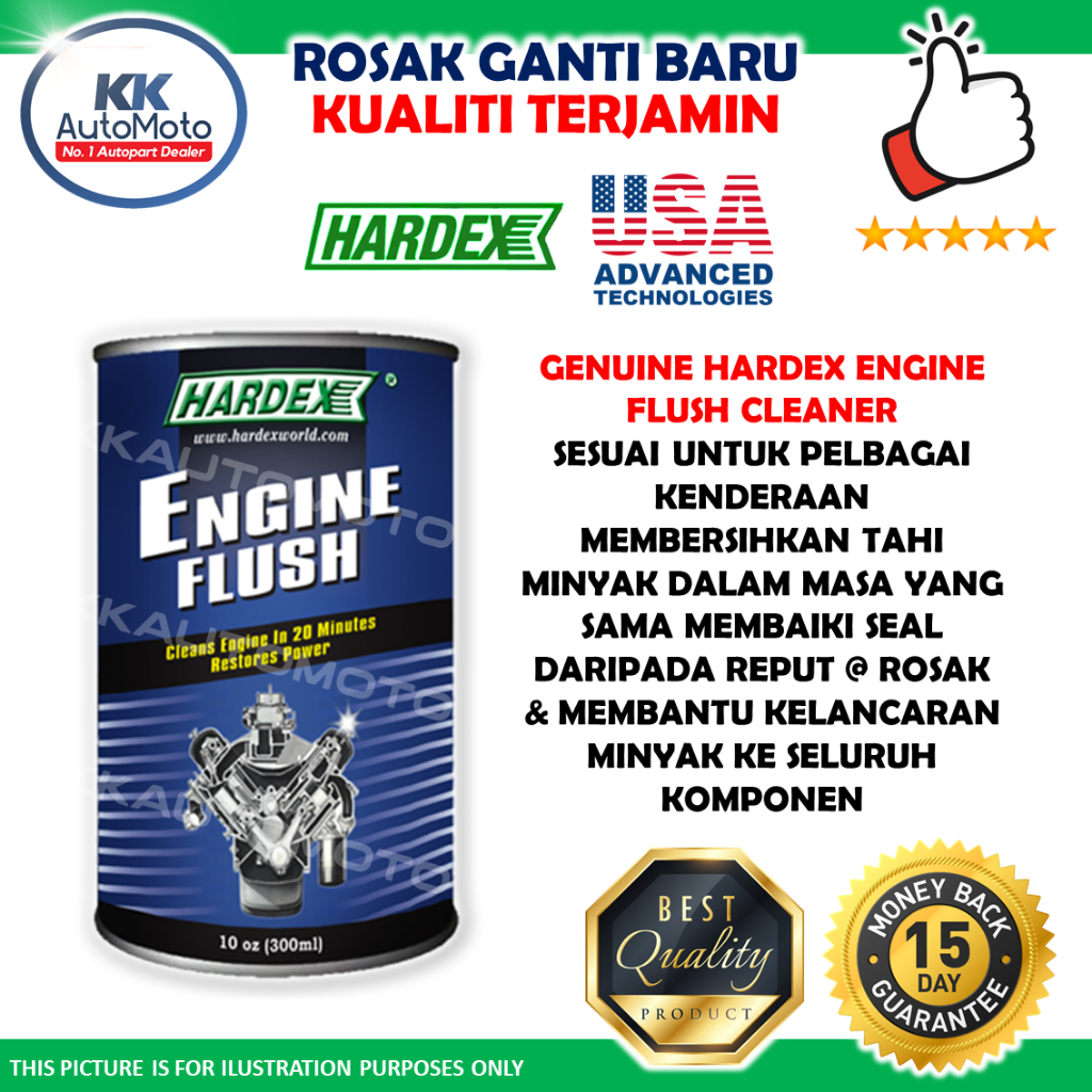 1 Tin Genuine Hardex USA 300mL Engine Oil Cleaner Flush Clean Sludge ...